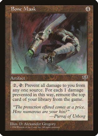 Bone Mask - Mirage - Magic: The Gathering