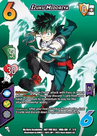 Izuku Midoriya (Dim Mak Promo) - UniVersus: My Hero Academia Promo Cards - UniVersus