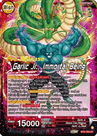 Garlic Jr. // Garlic Jr., Immortal Being - Wild Resurgence Pre-Release ...