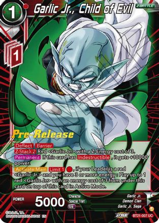 Garlic Jr., Child of Evil - Wild Resurgence Pre-Release Cards - Dragon ...