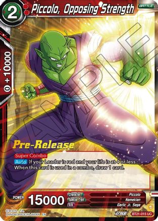 Piccolo, Opposing Strength - Wild Resurgence Pre-Release Cards - Dragon ...