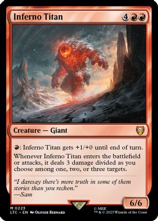 Inferno Titan - Commander: The Lord of the Rings: Tales of Middle-earth ...