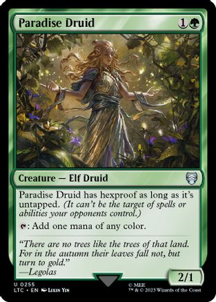 Paradise Druid - Commander: The Lord of the Rings: Tales of Middle ...