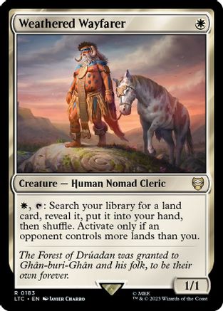 Weathered Wayfarer - Commander: The Lord of the Rings: Tales of Middle ...
