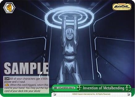 Invention of Metalbending - Avatar: The Last Airbender - Weiss Schwarz