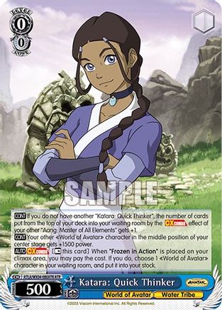 Katara: Quick Thinker (ATR) - Avatar: The Last Airbender - Weiss Schwarz