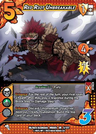 Red Riot Unbreakable - UniVersus: My Hero Academia: Undaunted Raid ...