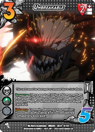 Unbreakable (XR) - UniVersus: My Hero Academia: Undaunted Raid - UniVersus