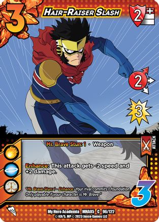 Hair-Raiser Slash - UniVersus: My Hero Academia: Undaunted Raid - UniVersus