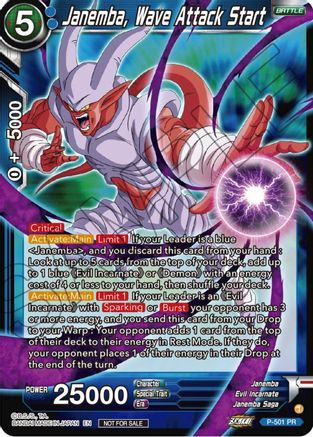 Janemba, Wave Attack Start (Zenkai Series Tournament Pack Vol.4 ...