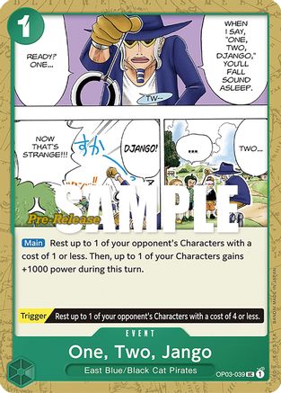 One, Two, Jango - Pillars of Strength Pre-Release Cards - One Piece ...