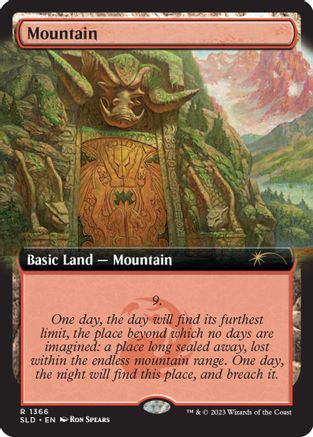 Mountain (1366) - Secret Lair Drop Series - Magic: The Gathering
