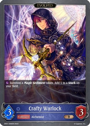Crafty Warlock (Evolved) - BP01: Advent of Genesis - Shadowverse: Evolve