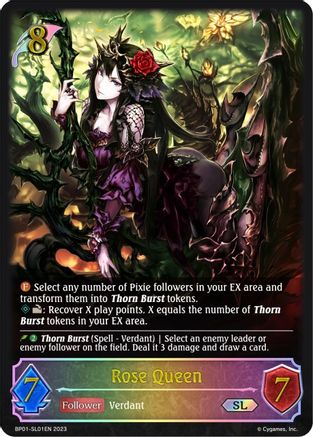 Rose Queen (SL) - BP01: Advent of Genesis - Shadowverse