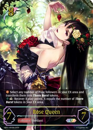 Rose Queen (U) - BP01: Advent of Genesis - Shadowverse