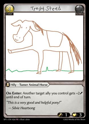 Trusty Steed - Supporter Pack 1 - Grand Archive TCG