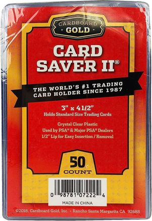 3"X4" Clear Semi-Rigid Card Saver 2 (50-Count) - Cardboard Gold ...