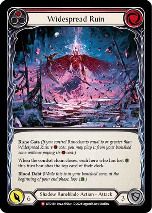 Widespread Ruin - Dusk till Dawn - Flesh and Blood TCG