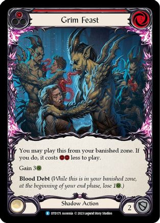 Grim Feast (Red) - Dusk till Dawn - Flesh and Blood TCG