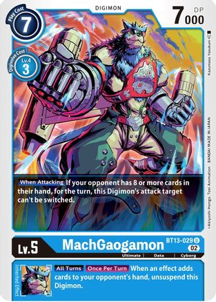 MachGaogamon - Versus Royal Knights - Digimon Card Game