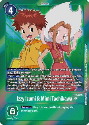 Izzy Izumi & Mimi Tachikawa (Event Pack 5) - Battle of Omni - Digimon ...