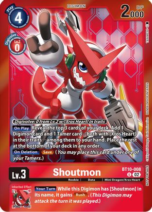 Shoutmon (Event Pack 5) - Xros Encounter - Digimon Card Game