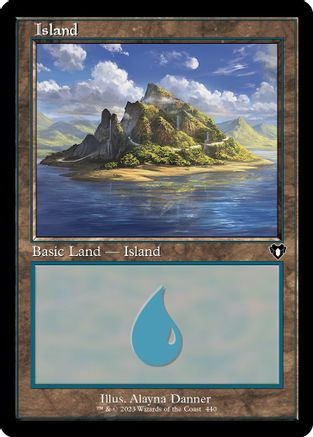 Island (440) (Retro Frame) - Commander Masters - Magic: The Gathering