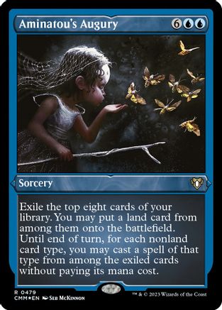 Aminatou's Augury (Foil Etched) - Commander Masters - Magic: The Gathering