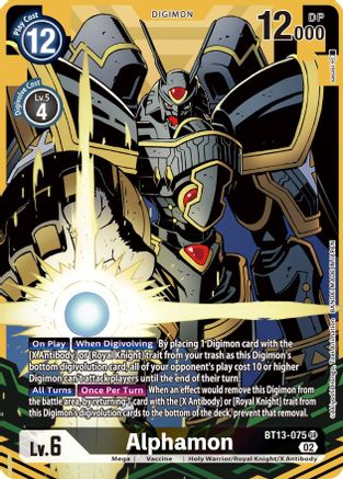 Alphamon (Alternate Art) - Versus Royal Knights - Digimon Card Game