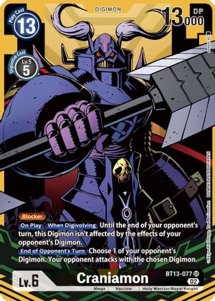 Craniamon (Alternate Art) - Versus Royal Knights - Digimon Card Game