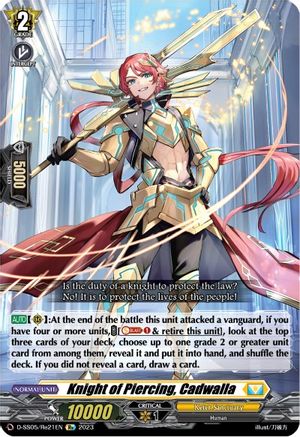 Knight of Piercing, Cadwalla - D-SS05: Festival Booster 2023 - Cardfight Vanguard