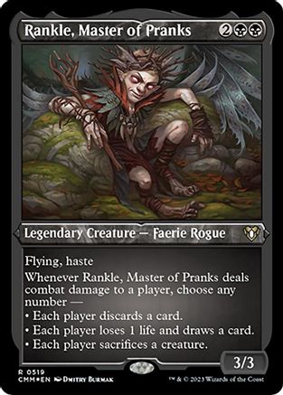Rankle, Master of Pranks (Foil Etched) - Commander Masters - Magic: The ...