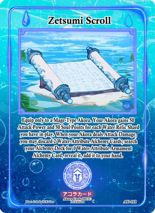 Zetsumi Scroll - Afelium Unleashed [1st Edition] - Akora TCG