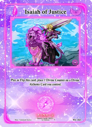 Isaiah of Justice - Warped Crusaders [1st Edition] - Akora TCG