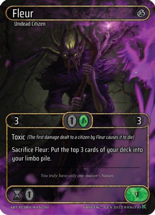 Fleur (Box Topper) - Genesis [Kickstarter] - Kryptik TCG