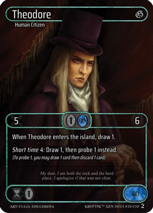 Theodore (Box Topper) - Genesis [Wave 2] - Kryptik TCG