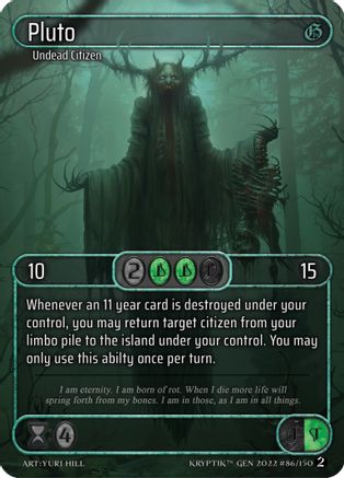 Pluto (Box Topper) - Genesis [Wave 2] - Kryptik TCG