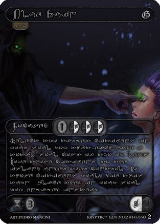 Blue Ruin (Silver Kryptik Language) - Genesis [Wave 2] - Kryptik TCG