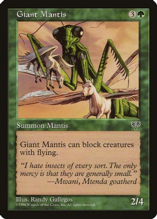 Giant Mantis - Mirage - Magic: The Gathering
