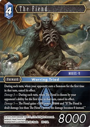 The Fiend - Dawn of Heroes - Final Fantasy TCG