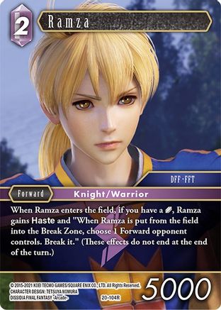 Ramza - Dawn of Heroes - Final Fantasy TCG