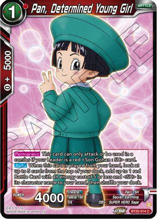 Pan, Determined Young Girl - Critical Blow - Dragon Ball Super CCG