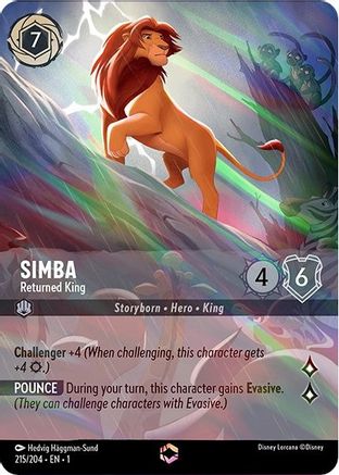 Simba - Returned King (Enchanted) - The First Chapter - Disney Lorcana