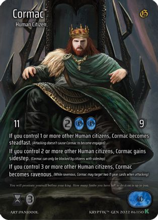 Cormac (Full Art) - Genesis [Kickstarter] - Kryptik TCG