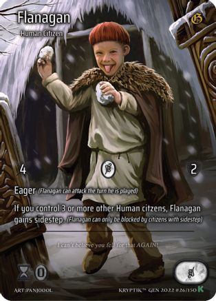 Flanagan (Full Art) - Genesis [Kickstarter] - Kryptik TCG