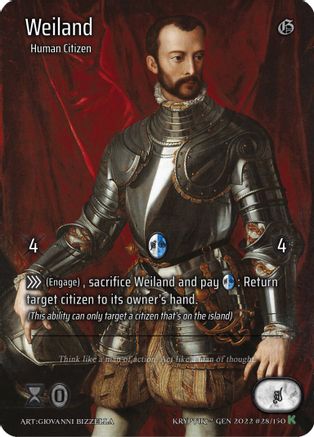 Weiland (Full Art) - Genesis [Kickstarter] - Kryptik TCG