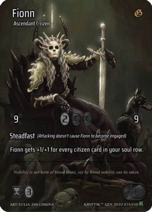 Fionn (Full Art) - Genesis [Kickstarter] - Kryptik TCG