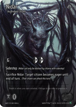 Nidar (Full Art) - Genesis [Kickstarter] - Kryptik TCG