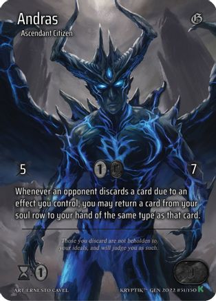 Andras (Full Art) - Genesis [Kickstarter] - Kryptik TCG