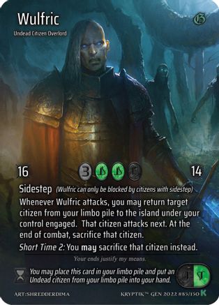 Wulfric (Full Art) - Genesis [Kickstarter] - Kryptik TCG